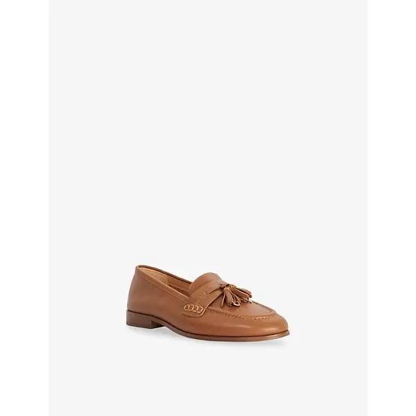 DUNE Giavoni Tassel Leather Loafers