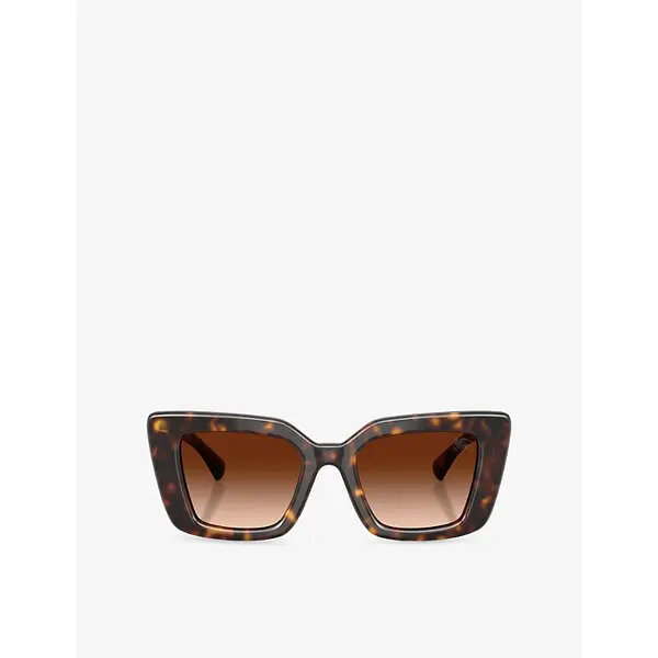 Burberry Be4476 Cat-eye Sunglasses - Brown