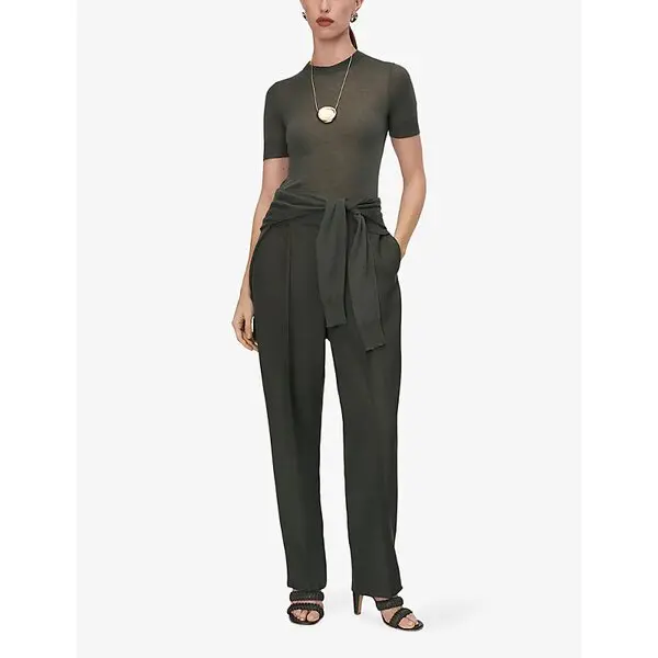JOSEPH Cashair Round-neck Cashmere Top