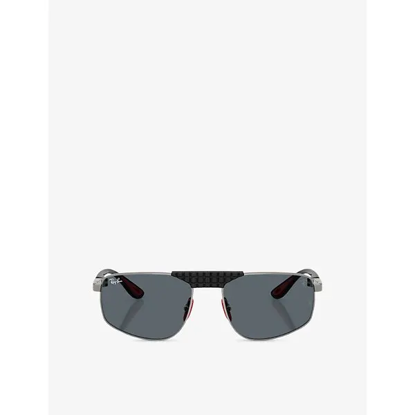 Ray-ban X Scuderia Ferrari Irregular Sunglasses - Silver