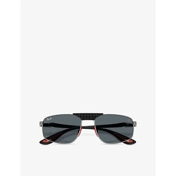 Ray-ban X Scuderia Ferrari Irregular Sunglasses - Silver
