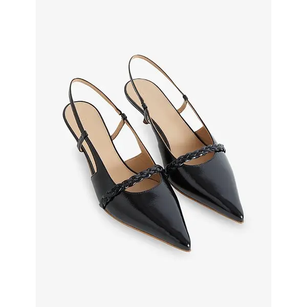 JOSEPH Anisa Leather Courts - Black