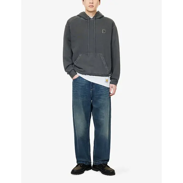 Carhartt Work In Progress Nelson Hooded Cotton-jersey Sweatshirt - Black