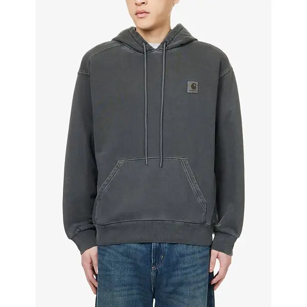 Carhartt Work In Progress Nelson Hooded Cotton-jersey Sweatshirt - Black