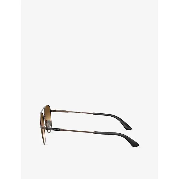 Giorgio Armani Ar6178 Pillow-frame Sunglasses - Brown