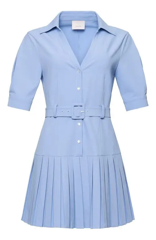 Cinq À Sept Moriah Pleated Shirtdress - Lilac Opal