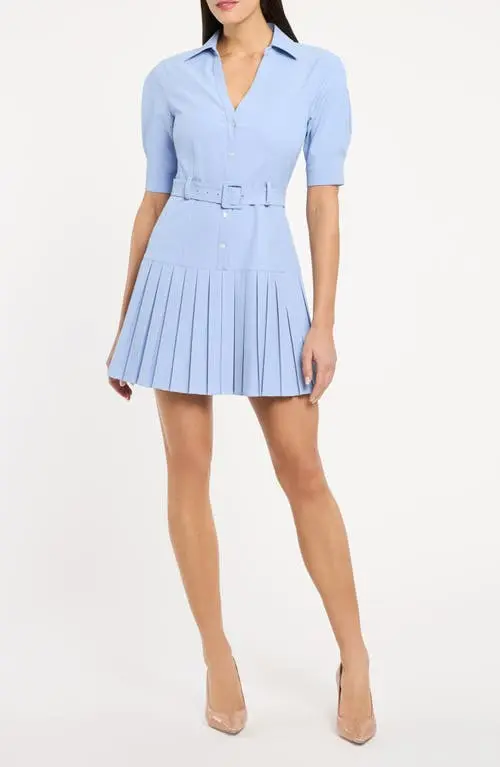 Cinq À Sept Moriah Pleated Shirtdress - Lilac Opal