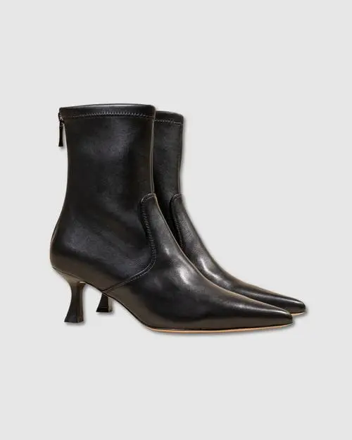 MI/MAI Louise Pointed Toe Low Heel Ankle Boot