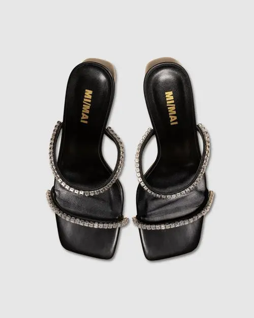MI/MAI Tilda Crystal High Mule Sandal