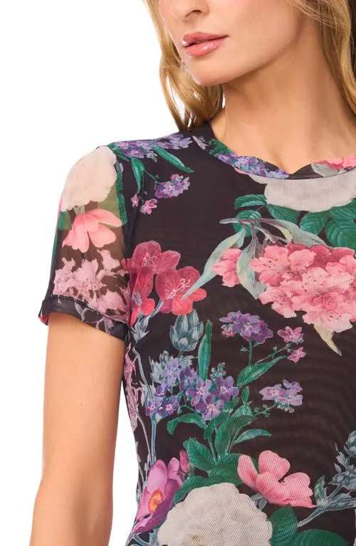Ted Baker London Floral Mesh T-shirt