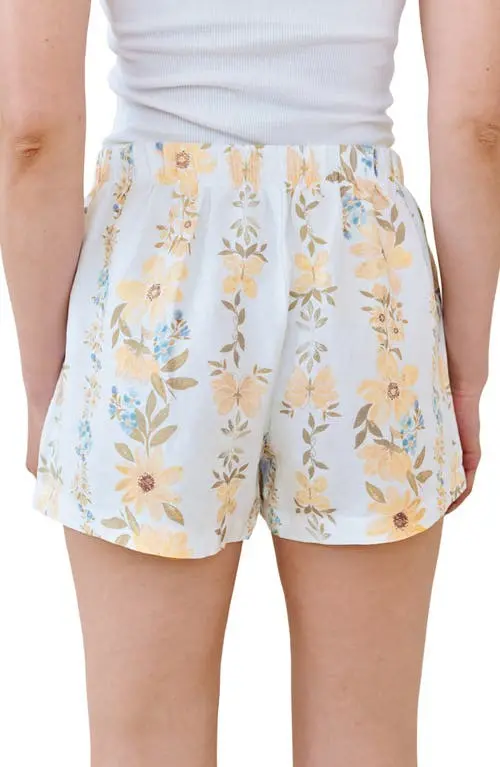 Bella Dahl Catalina Floral Linen Blend Shorts