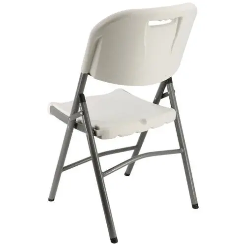 ELAMA 4 Piece Stackable Folding Chair Set For Indoor And Outdoor