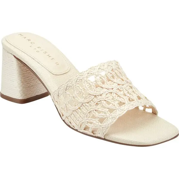 Marc Fisher Follie Slide Sandal - Ivory