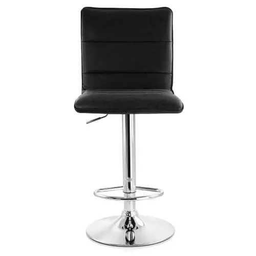 ELAMA 2 Piece Vintage Faux Leather Adjustable Bar Stool