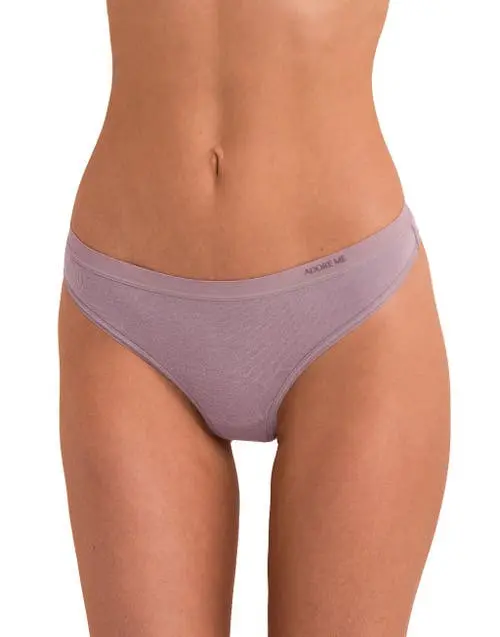 ADORE ME Ezra Thong Panties - Dark Purple