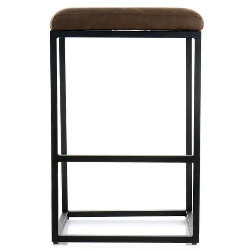 ELAMA 2 Piece Faux Leather Bar Chair