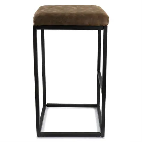 ELAMA 2 Piece Faux Leather Bar Chair
