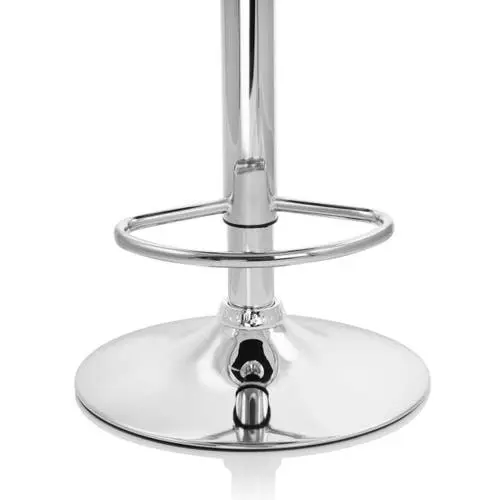 ELAMA 2 Piece Shell Back Faux Leather Adjustable Bar Stool
