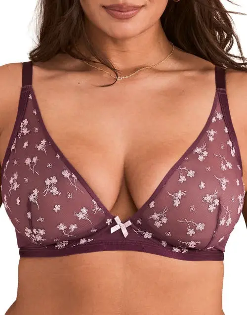 ADORE ME Clementin Unlined Plunge Bra - Dark Purple