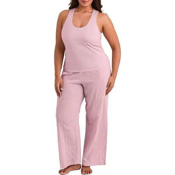 ADORE ME Kirsten Pajama Set - Light Pink