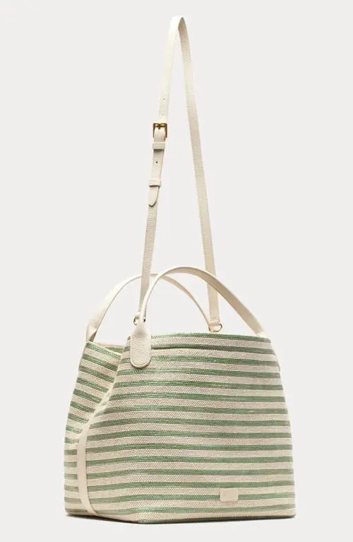 FRANCES VALENTINE Sweet Pea Raffia Top Handle Bag