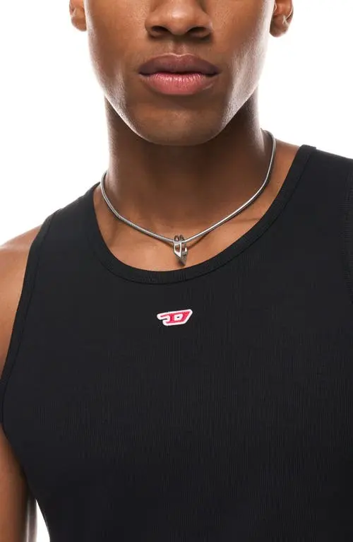 DIESEL® D Logo Pendant Necklace