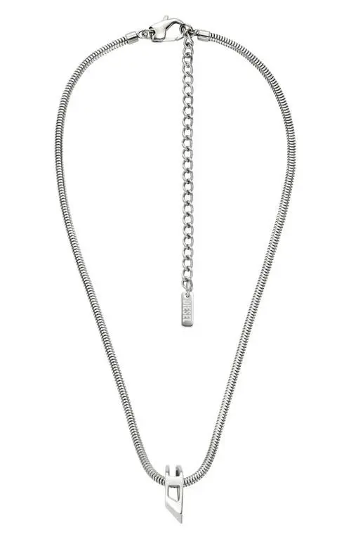 DIESEL® D Logo Pendant Necklace