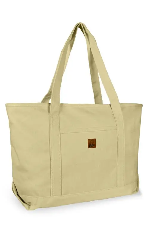 DALIX 23 Canvas Tote Bag - Beige