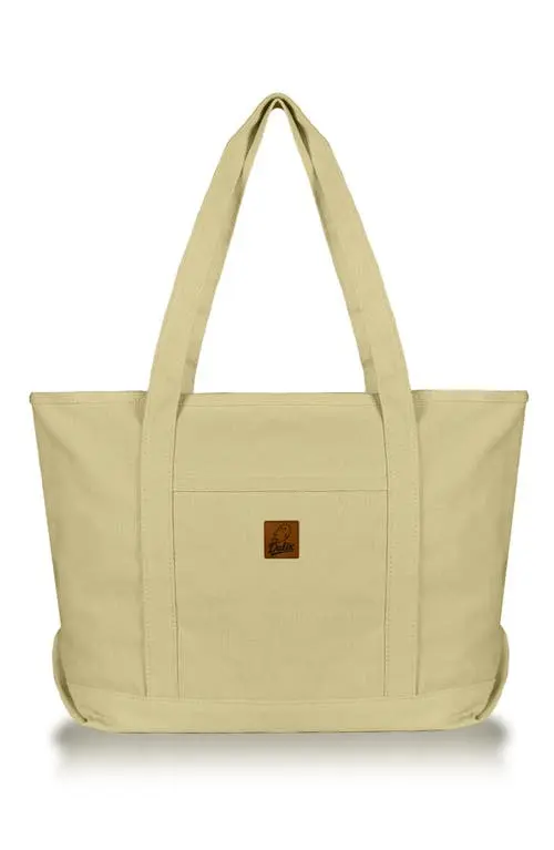 DALIX 23 Canvas Tote Bag - Beige