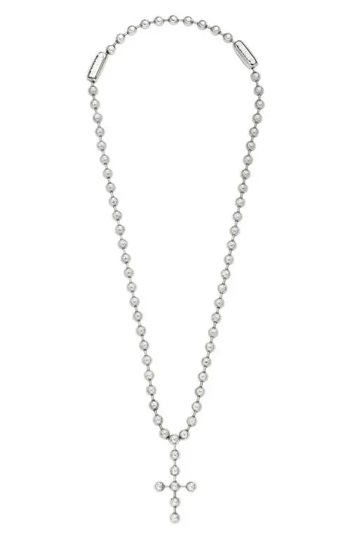 DIESEL® Ball Chain Cross Pendant Necklace