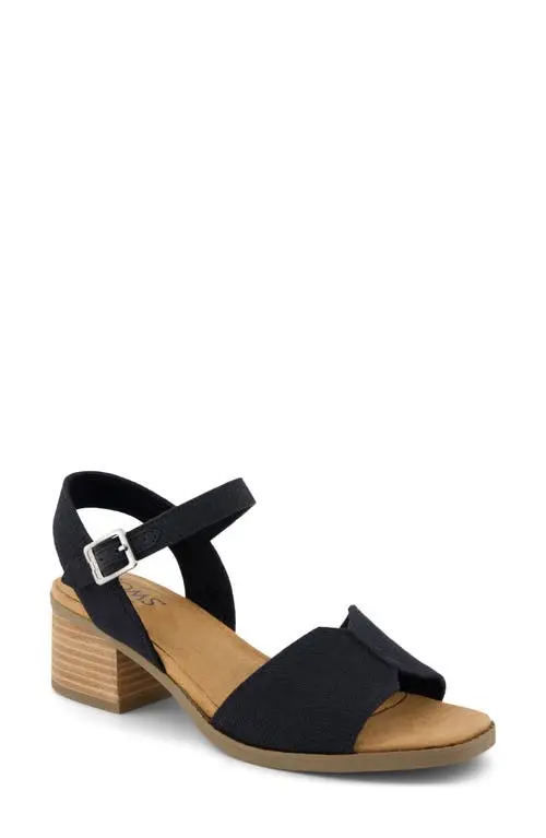 Toms Eloise Heeled Open Toe Sandal - Black
