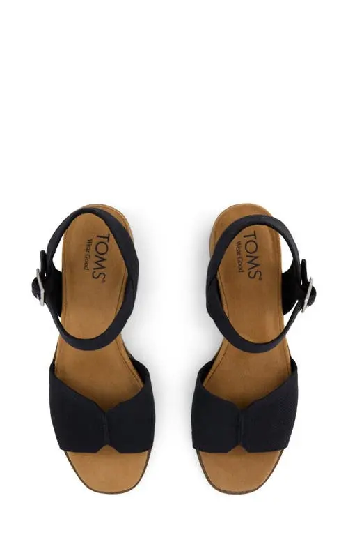 Toms Eloise Heeled Open Toe Sandal - Black