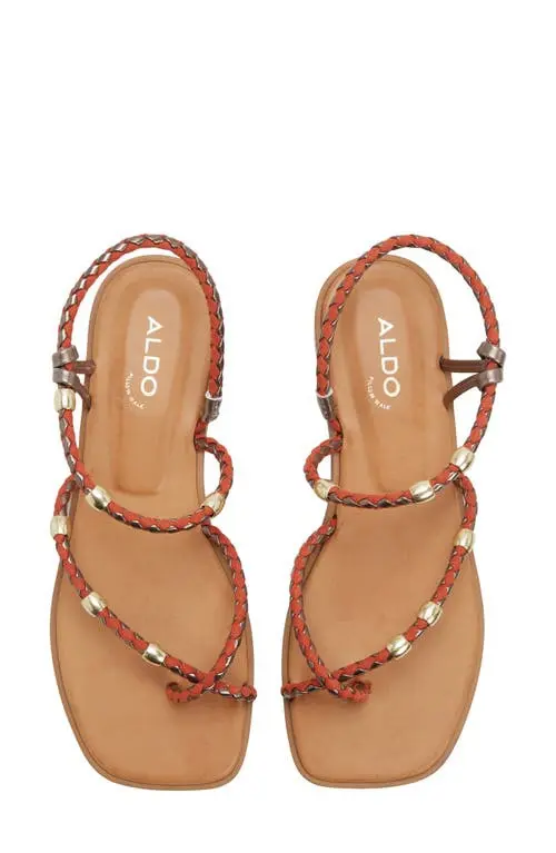 Aldo Loucinda Ankle Strap Sandal - Medium Red