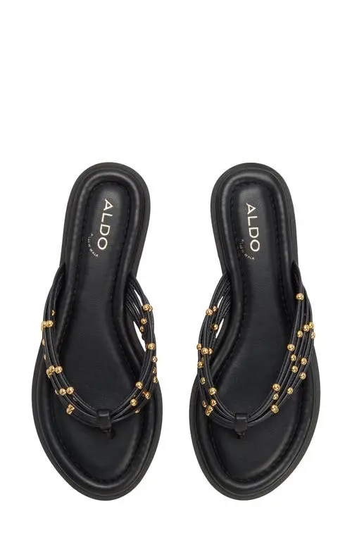 Aldo Studded Flip Flops