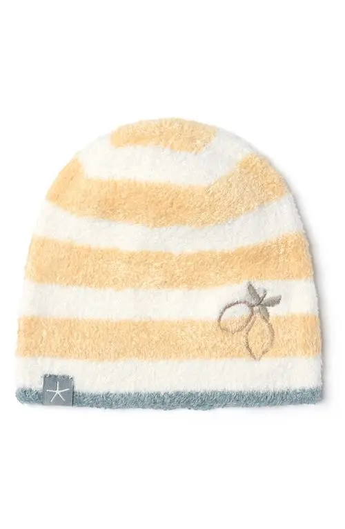 Barefoot Dreams Cozychic Lite® Baby Stripe Beanie - Canary Multi