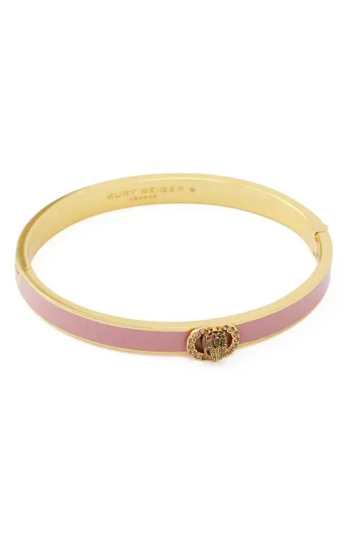 Kurt Geiger Chelsea Enamel Hinged Bangle - Light Pink