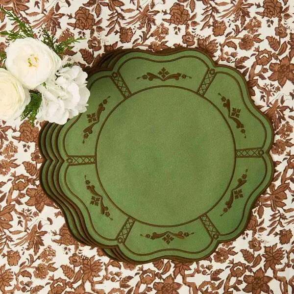 MRS. ALICE Doris Placemats - Green