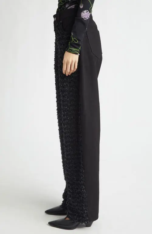 Stella McCartney Relaxed Laser Bouclé Barrel Leg Jeans