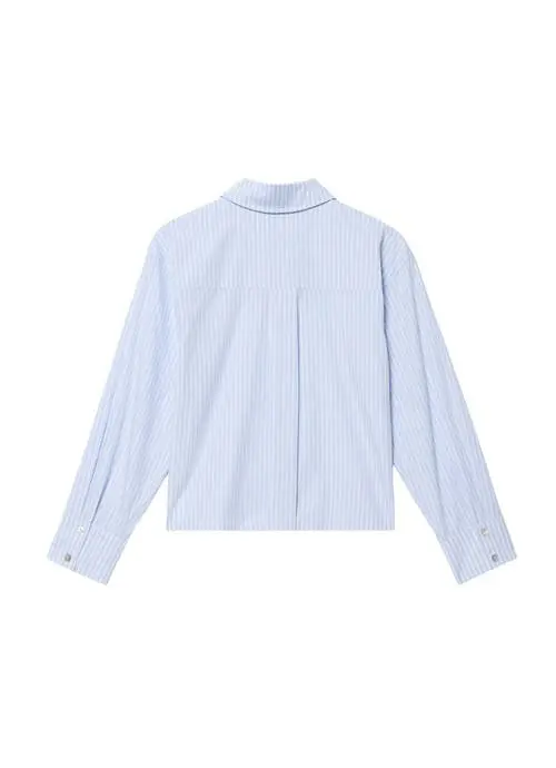 Mint Velvet Stripe Embroidered Shirt