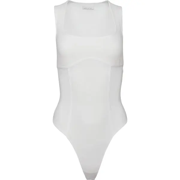 FLEUR DU MAL Organic Cotton Tank Bodysuit - Ivory