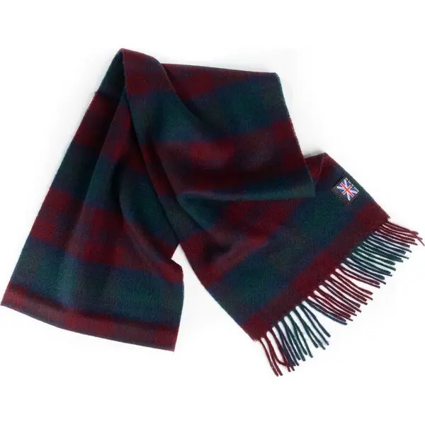 PRINCE OF SCOTS Merino Lambswool Tartan Scarf - Lindsay