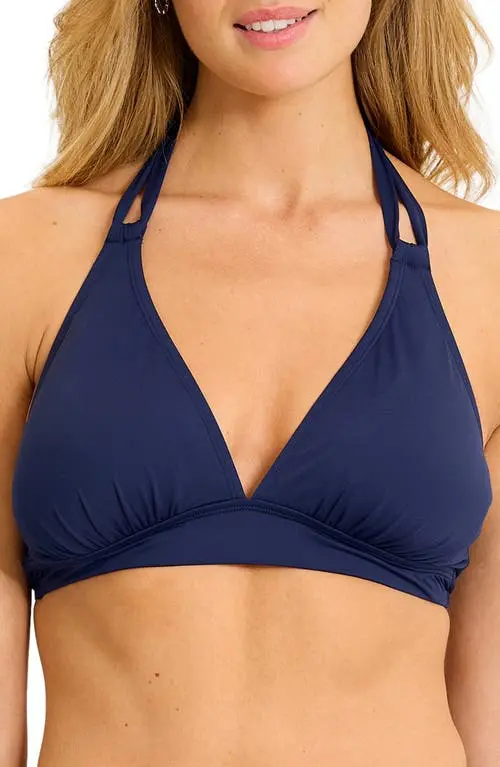 Tommy Bahama Double Strap Halter Bikini Top - Mare Navy