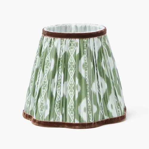 MRS. ALICE Ikat Lampshade - Olive