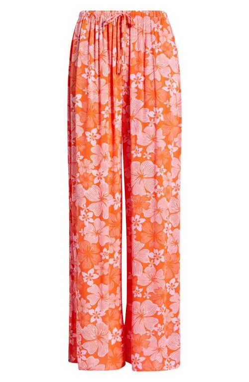 Rip Curl Aloha State Tie Waist Beach Pants - Red
