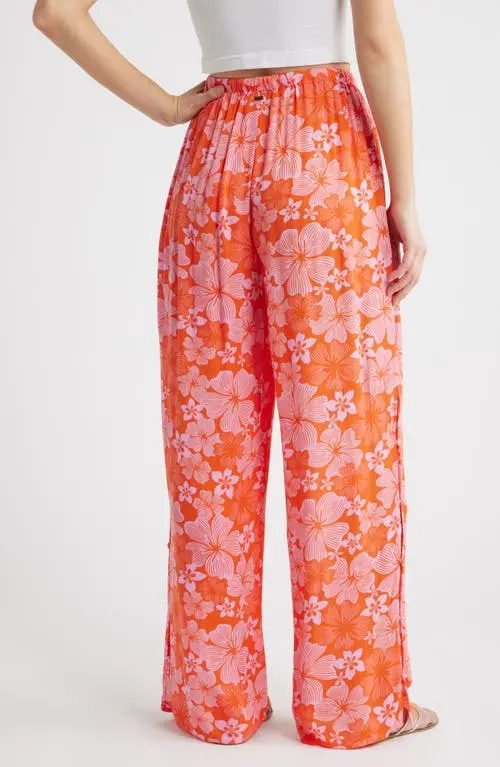 Rip Curl Aloha State Tie Waist Beach Pants - Red