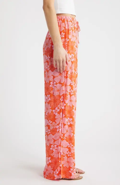 Rip Curl Aloha State Tie Waist Beach Pants - Red