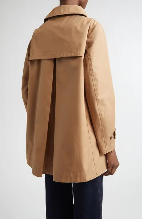 Herno A-line Cotton Gabardine Trench Coat - 2720 Taupe