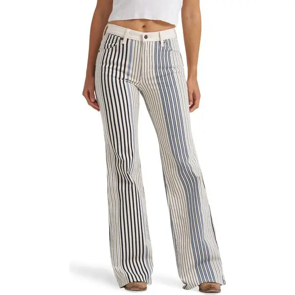 Wrangler Striped Wide Leg Jeans