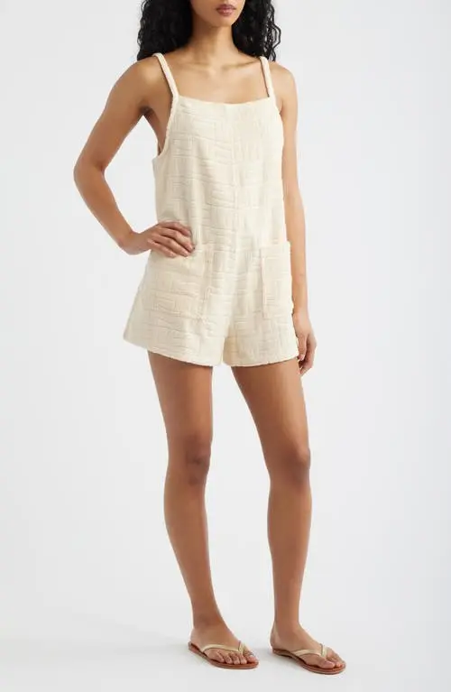 Rip Curl Aloha State Terry Romper - Off White