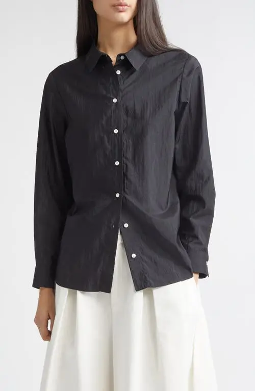 Partow Bryant Nylon & Silk Button-up Shirt